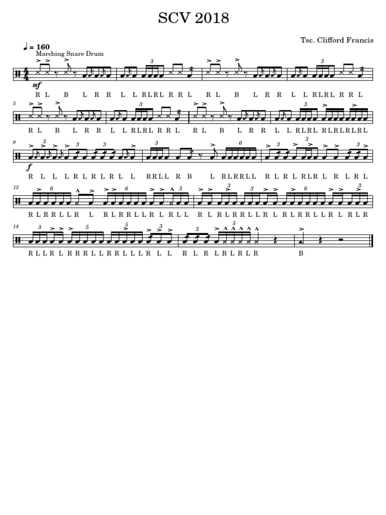 SCV 2018 - Babylon Mvt.5 Snare Break | PDF