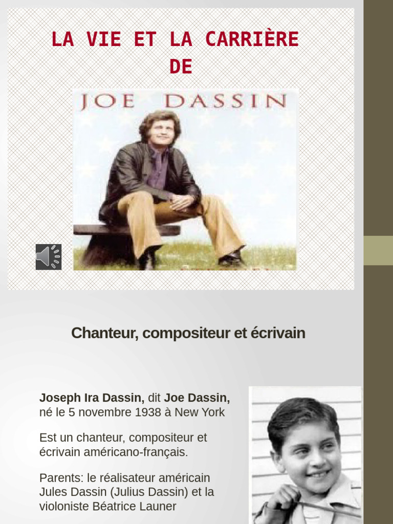 Biographie de Joe Dassin | PDF