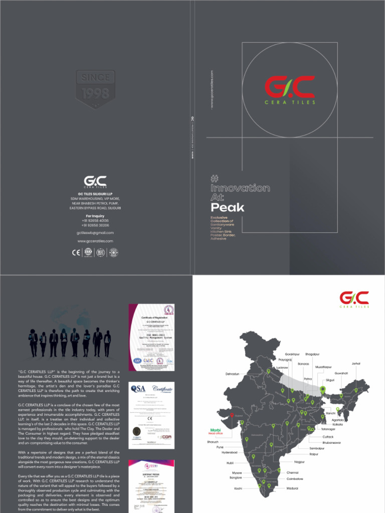 GC Cera Tiles Siliguri Sanitaryware Catalogue 2024 | PDF