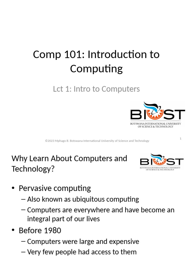 Introduction to Computers | PDF | Personal Computers | Laptop Introduction to Computers | PDF | Personal Computers | Laptop