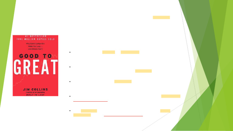 From Good to Great: Key Business Insights | PDF