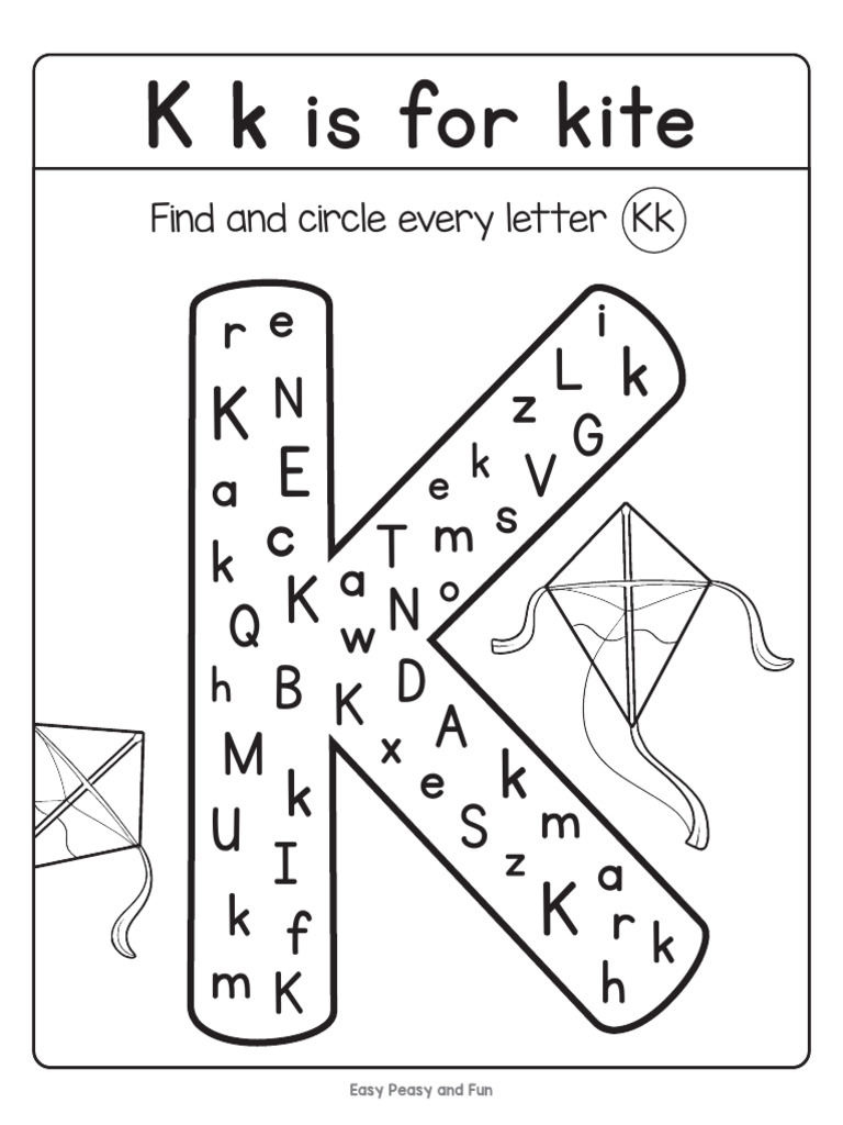Letter Finding Activity for Kids | PDF