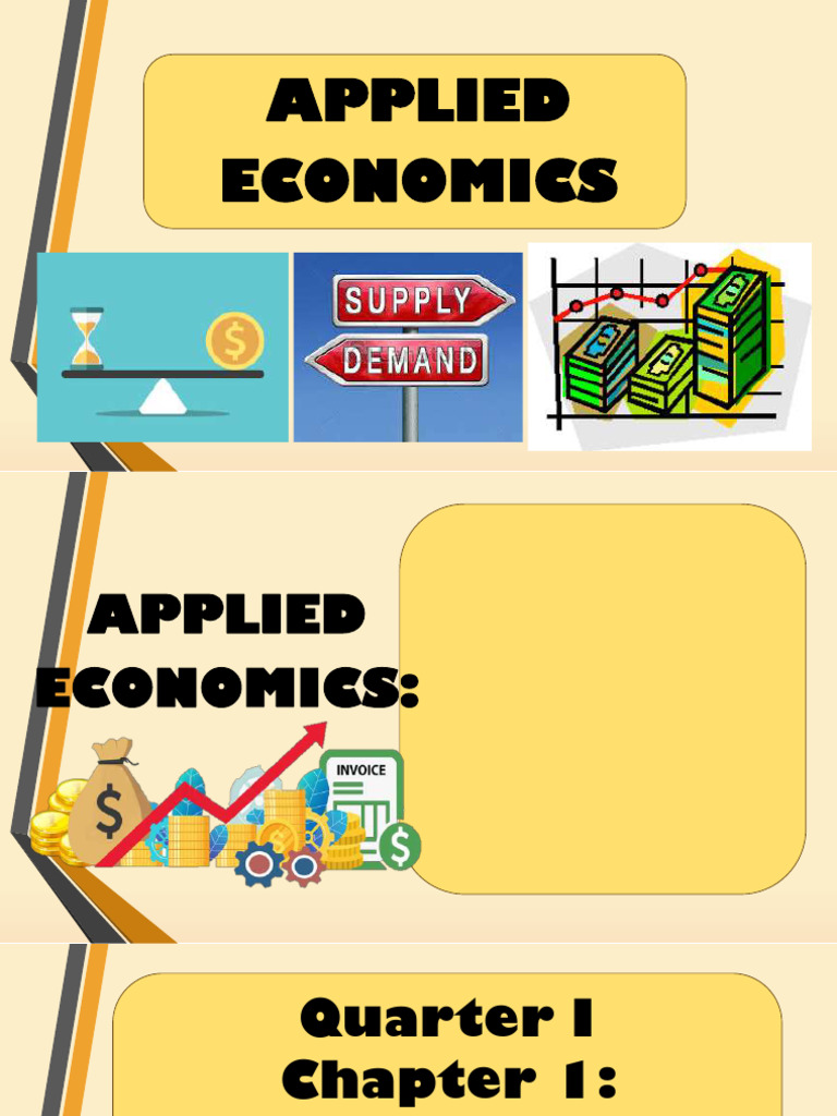 Chapter 1 Quarter 1 Applied Economics | PDF | Economics | Demand
