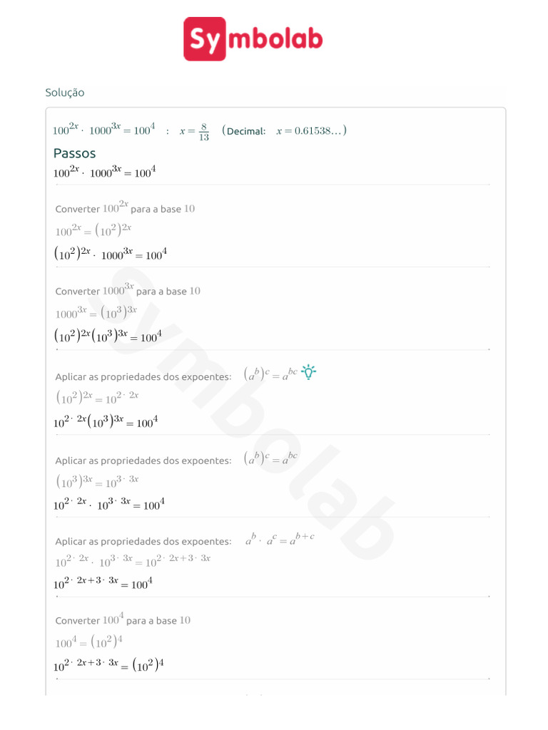 Symbolab - Solutions | PDF