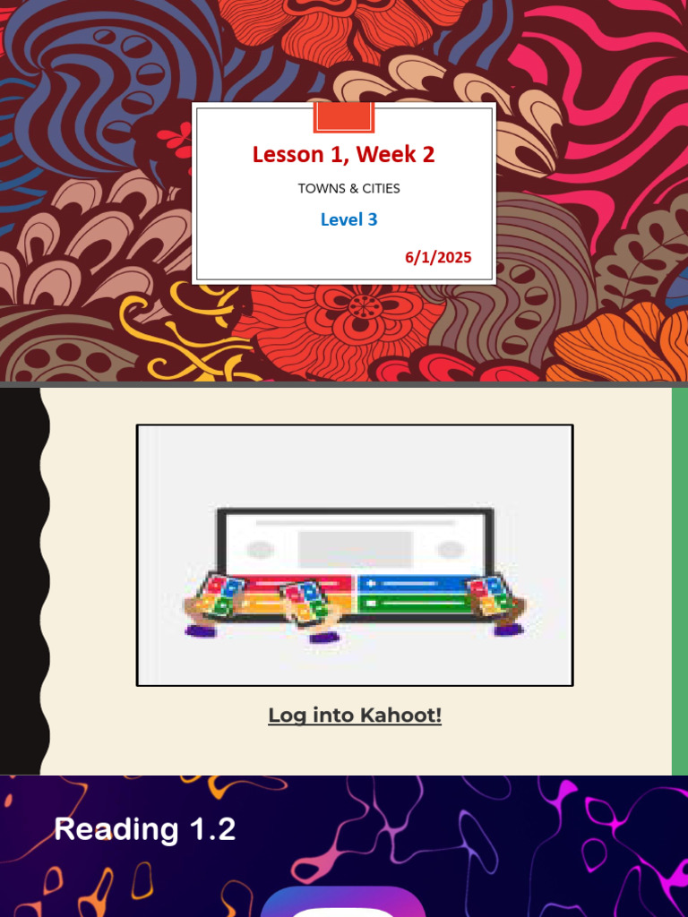 Week 2 Day 1.pptx | PDF | Adjective | Verb