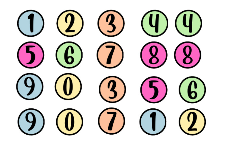 Alphabet Letters A-Z Circle Flashcards in Colorful Bold Style | PDF