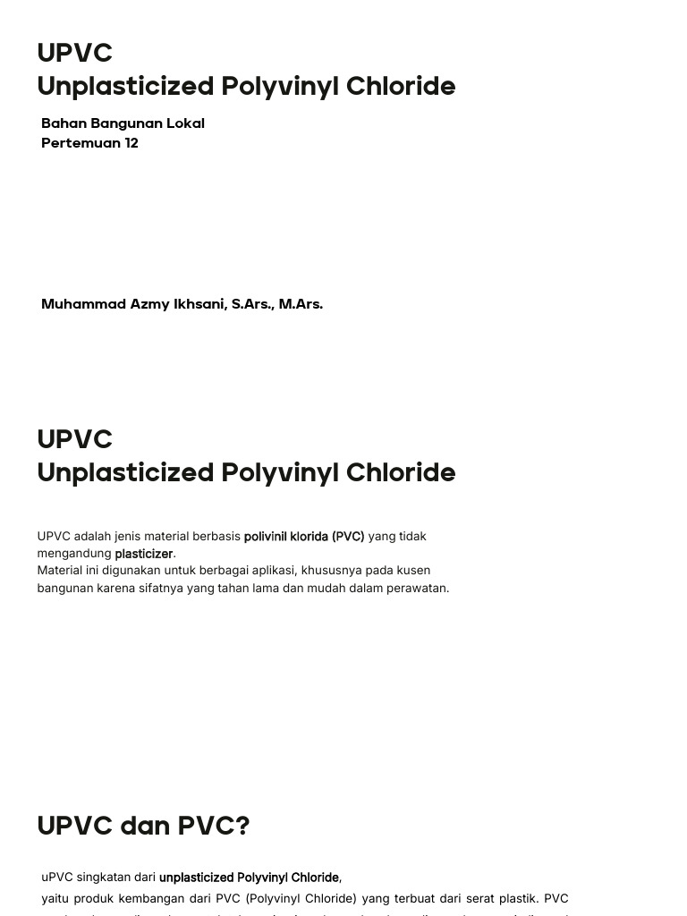 Upvc | PDF