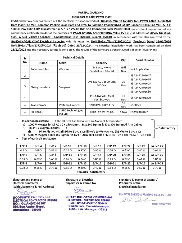 Test Report with NVR | PDF | Sustainable Energy | Electricity