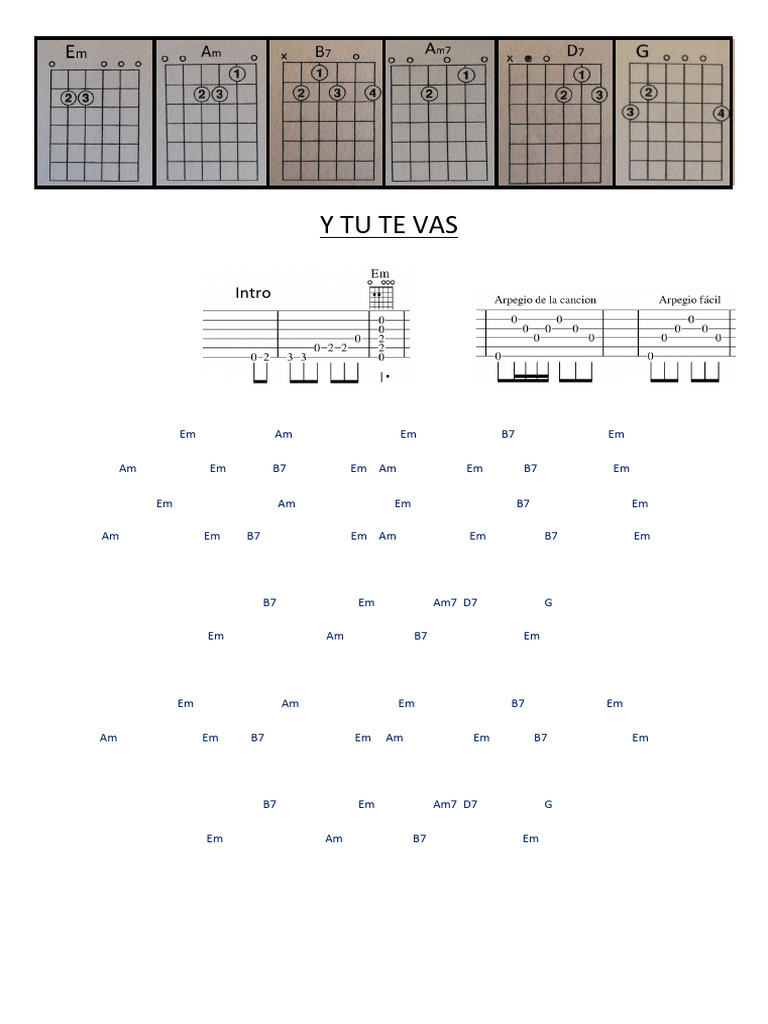 Y Tu Te Vas | PDF
