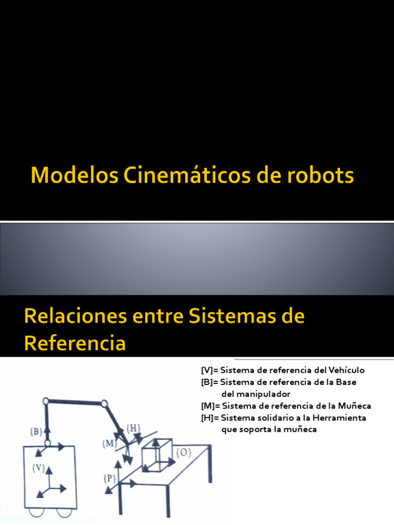 Modelos Cinemáticos de robots | PDF | Rotación | Cinemática