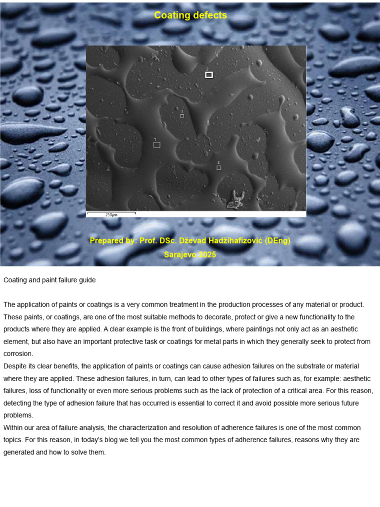 Coating Defects: Causes and Solutions | PDF | Paint | Varnish