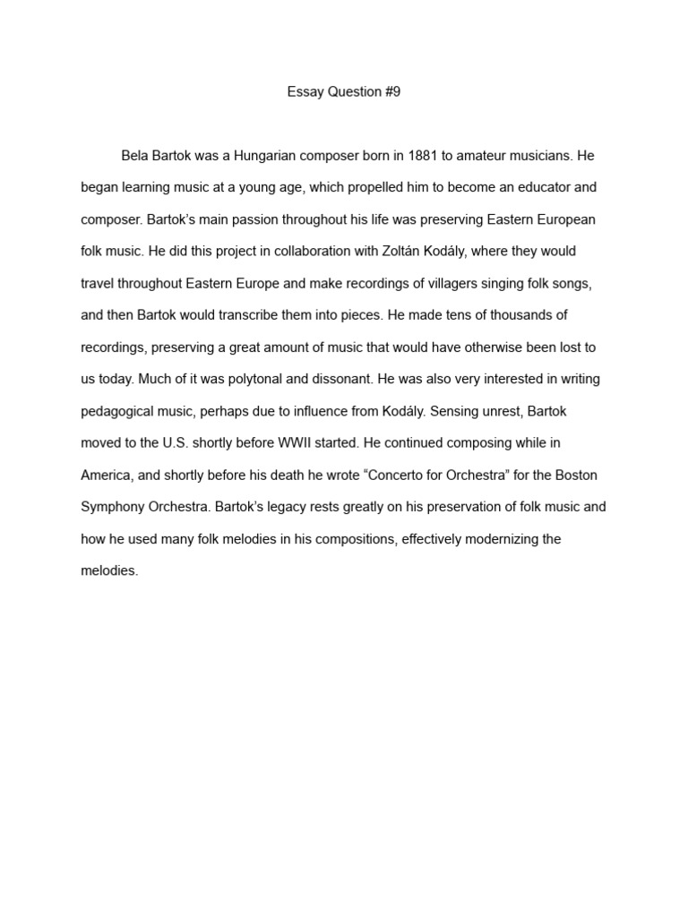 Bela Bartok | PDF