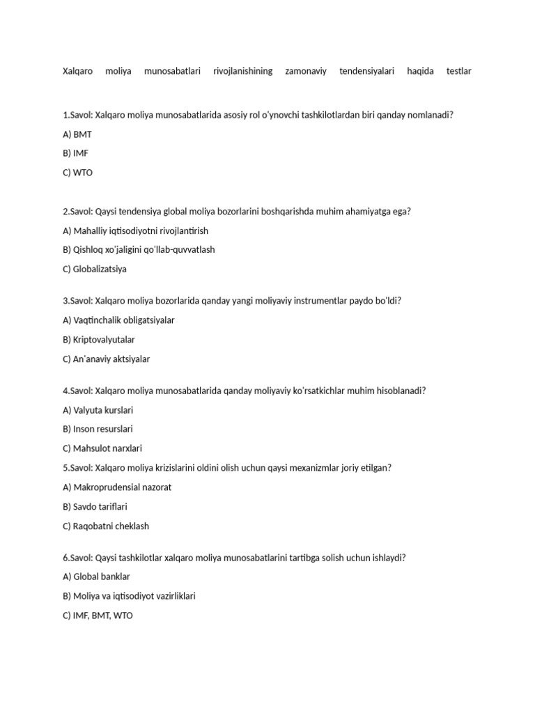 Fayziyev S 1 Mavzu | PDF