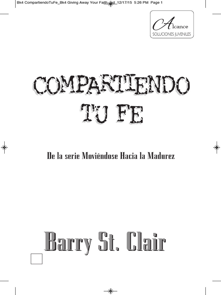Compartiendo Tu Fe - Barry St. Clair | PDF | Cristo (título) | Jesús