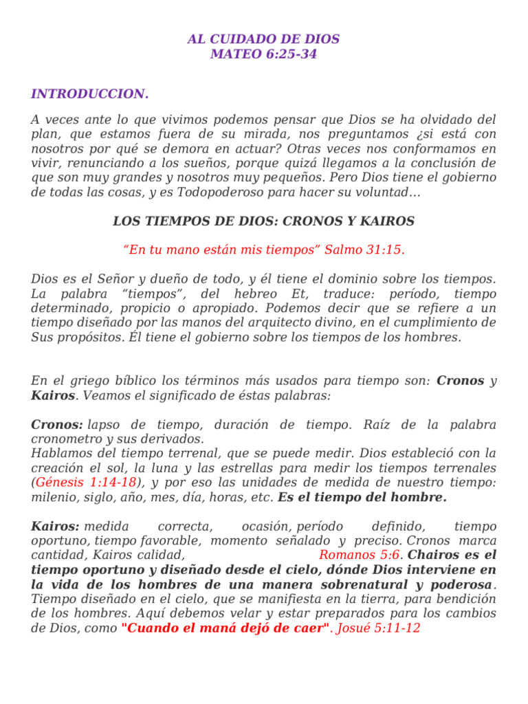 AL CUIDADO DE DIOS | PDF | Dios | Creencia religiosa y doctrina