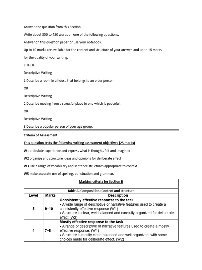 Descriptive Writing Task For 20th Jan | PDF | Learning | Human ...