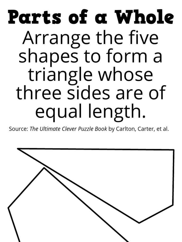 Equal-Sided Triangle Puzzle Challenge | PDF