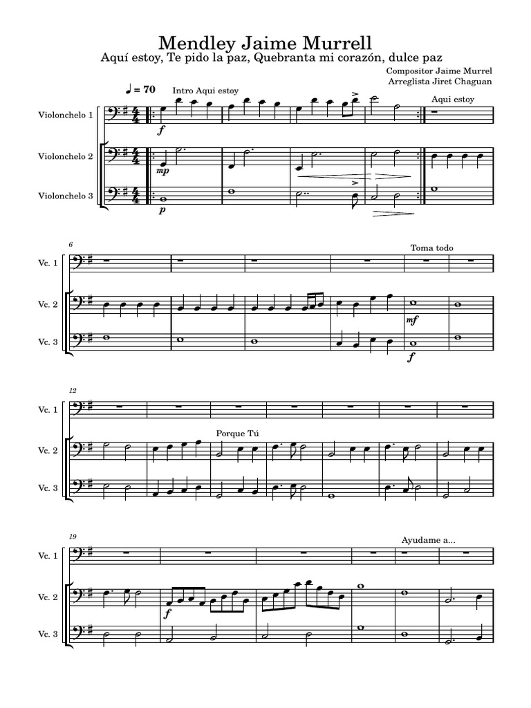 Composiciones de Jaime Murrell | PDF