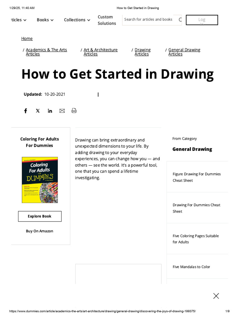 How To Get Started in Drawing | PDF | Drawing