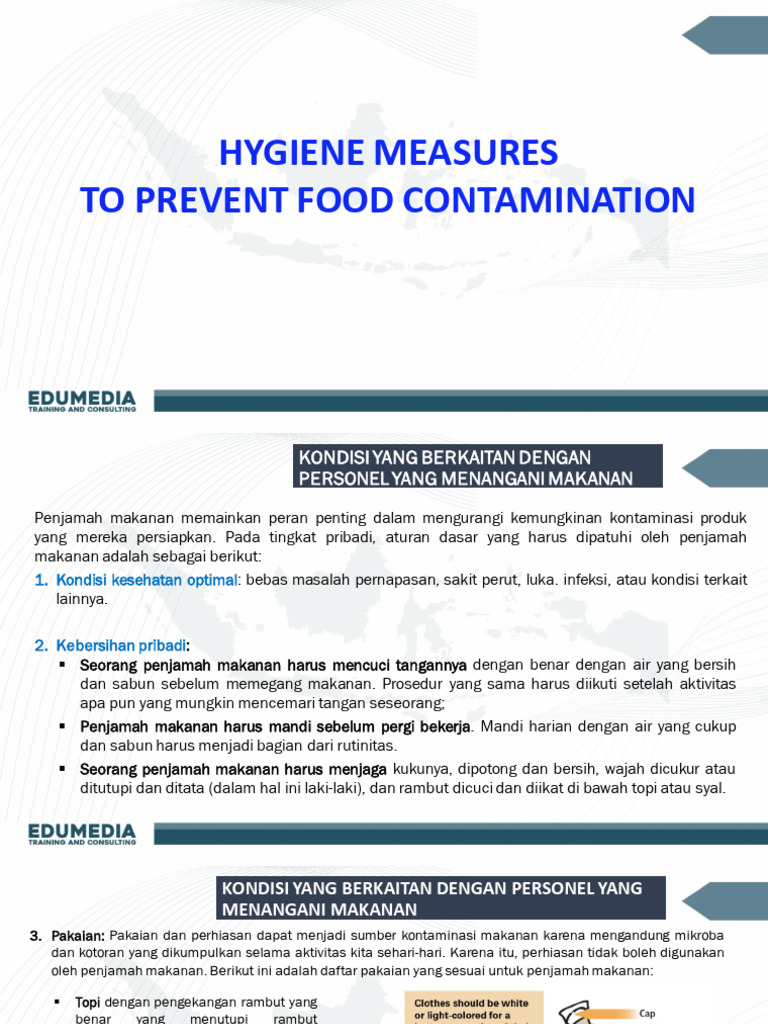 Langkah Hygiene untuk Penjamah Makanan | PDF