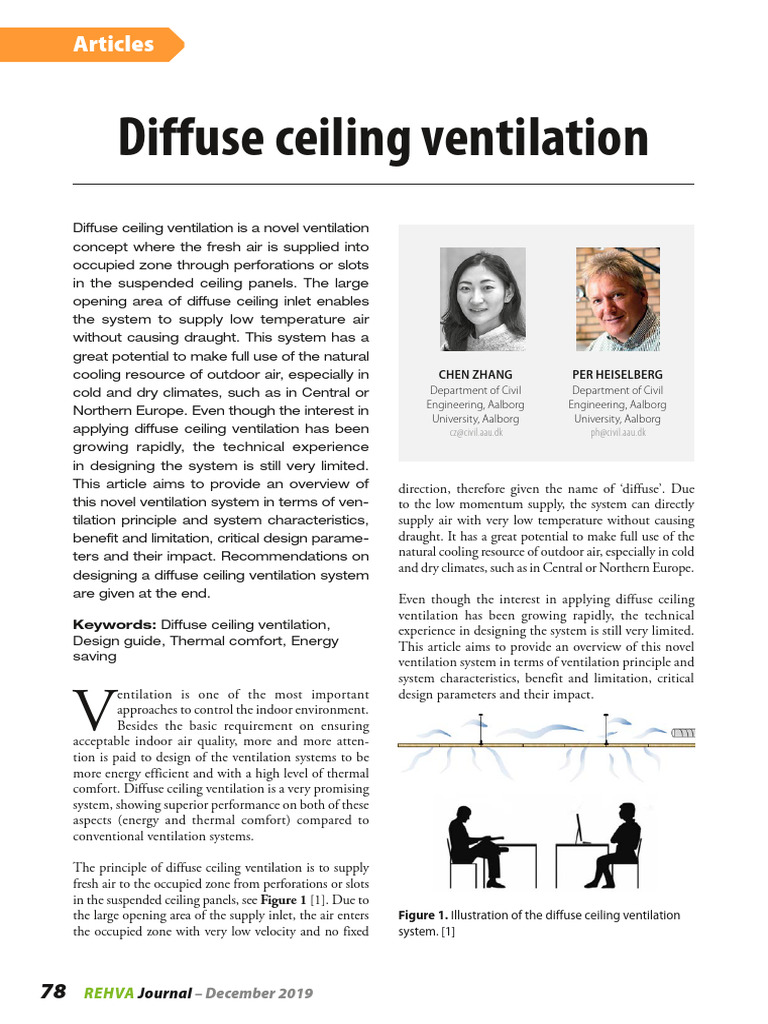 Diffuse Ceiling Ventilation | PDF | Ventilation (Architecture ...