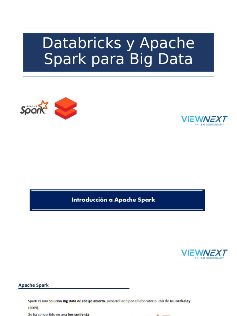 Databricks y Spark en Big Data | PDF