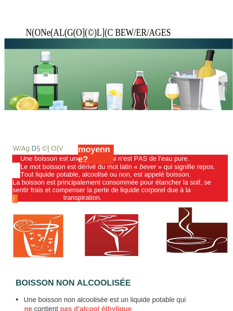 Tableau des calories des boissons non alcoolisées | PDF | Café | Jus