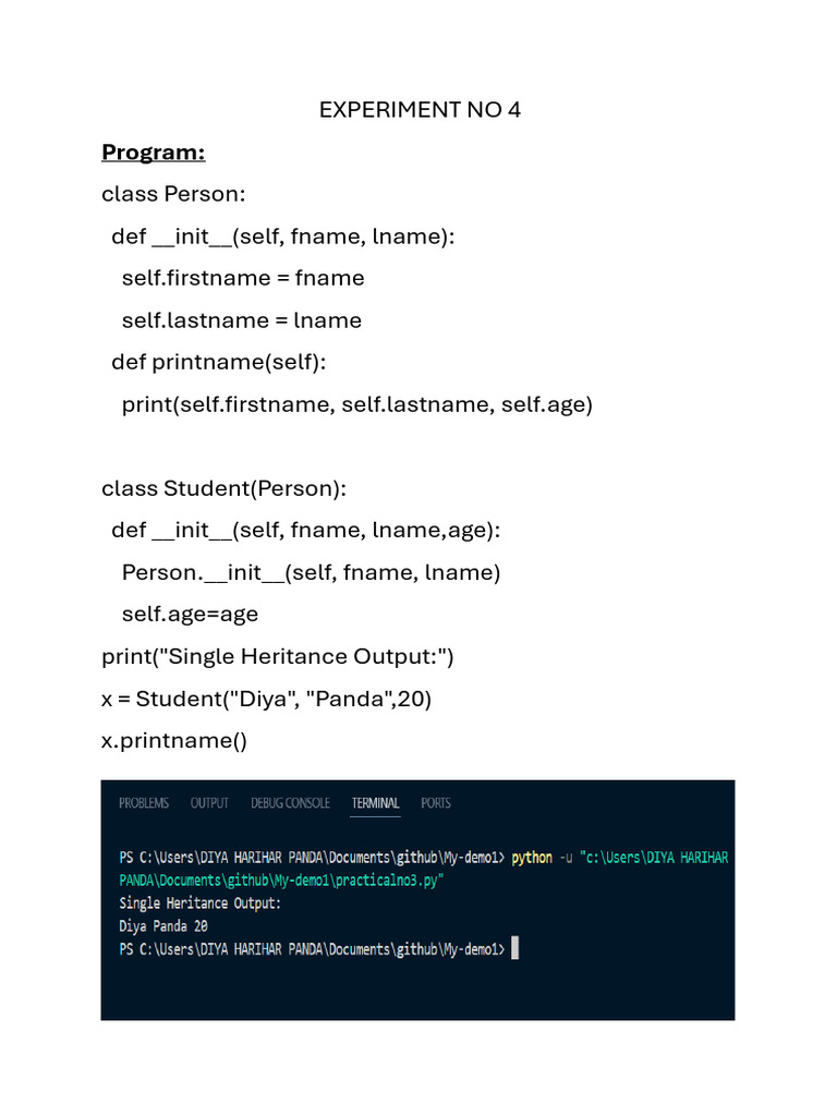 Experiment No 4 | PDF