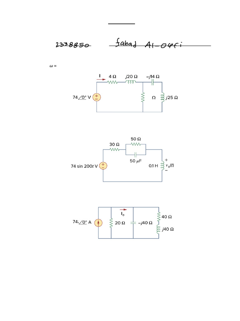 Circuit Analysis Homework 5 | PDF