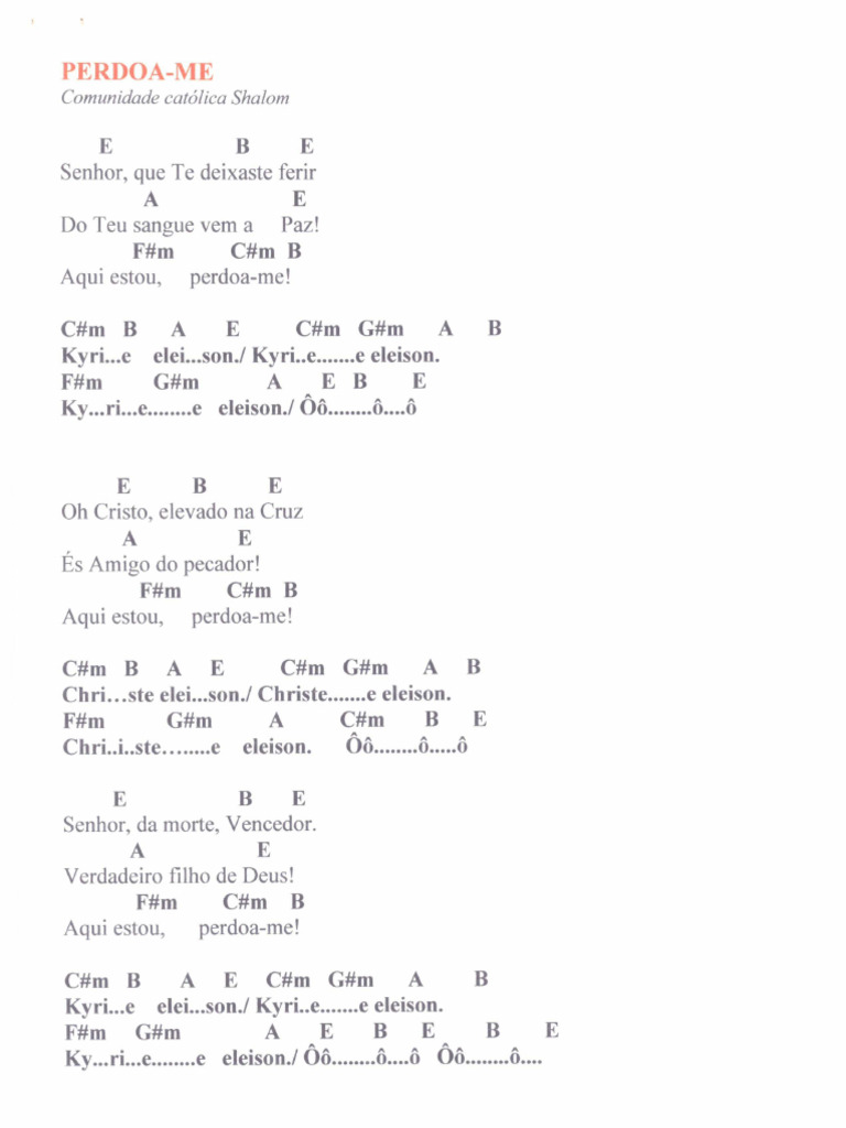 Perdoa Me | PDF