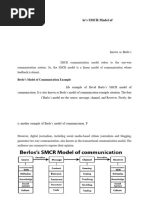 David Berlo (1960) SMCR Model of Communication | PDF | Communication ...