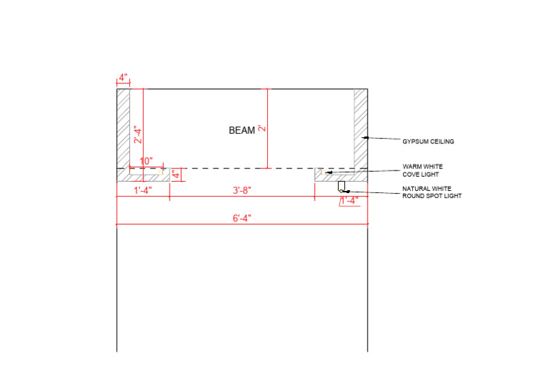 Beam and Cove Light Ceiling Design | PDF