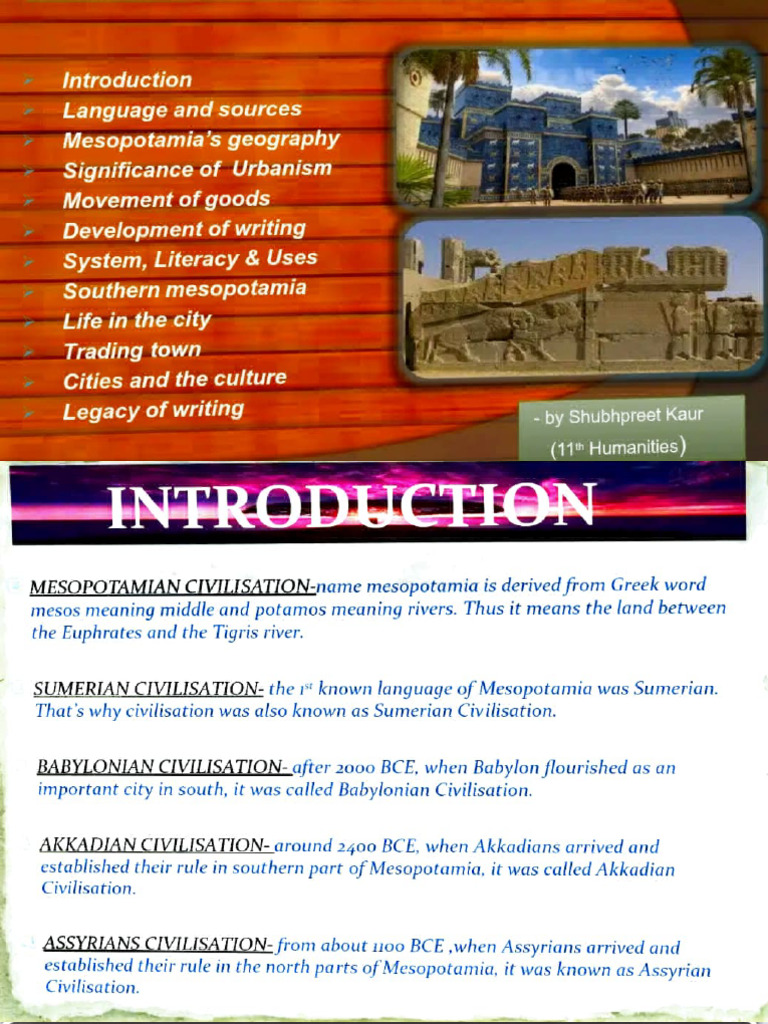 Mesopotamia Civilization PDF | PDF | Mesopotamia | 1st Millennium Bc