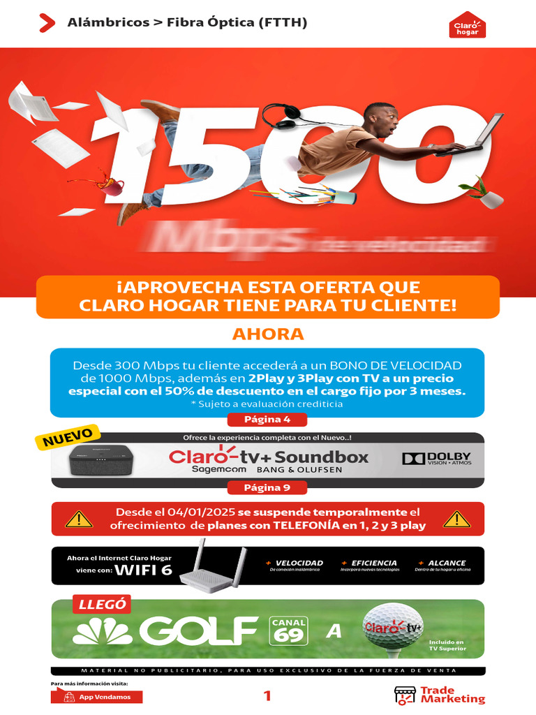 ¡Aprovecha Esta Oferta Que Claro Hogar Tiene para Tu Cliente! | PDF ...