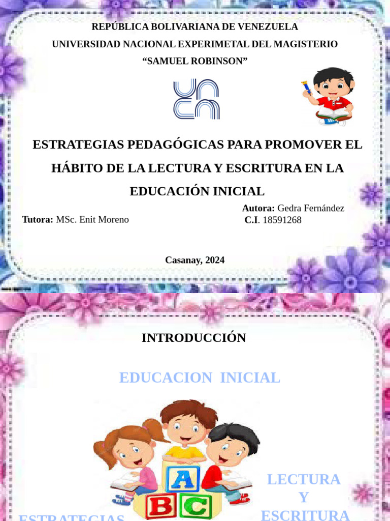 Presentación1 GEDRA | PDF | Educación de la primera infancia | Maestros