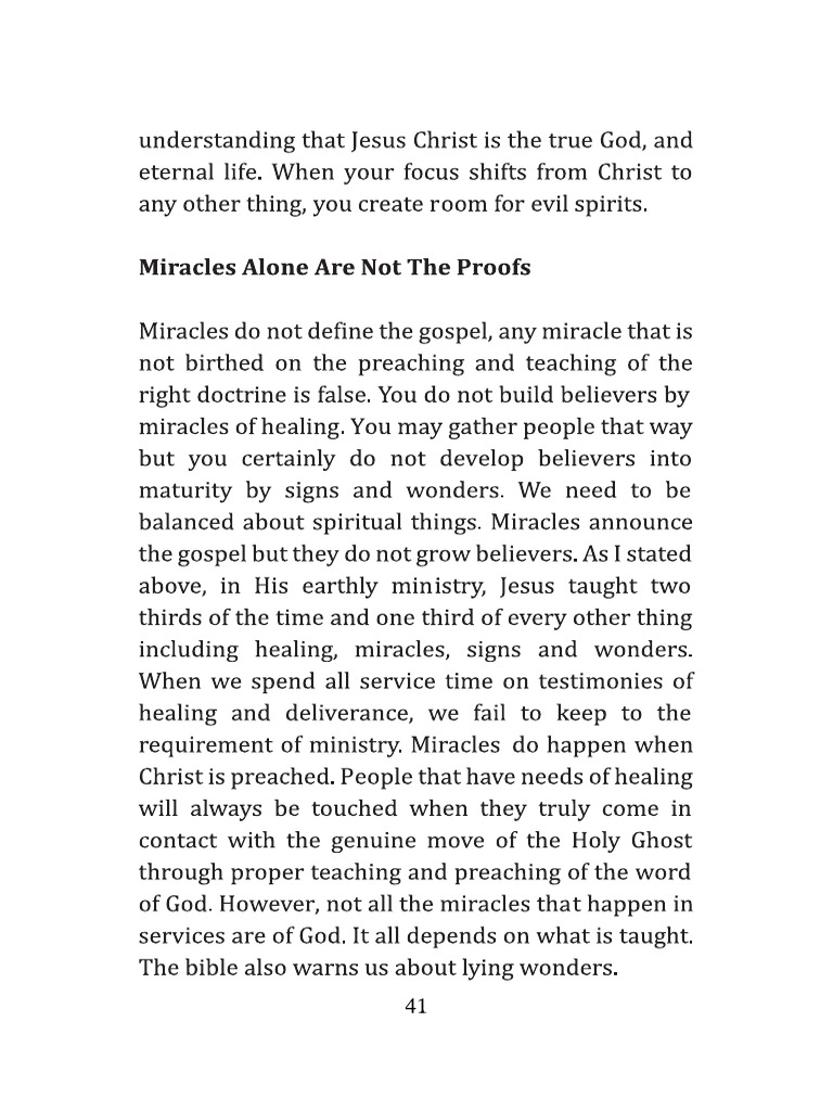 Miracles Are Not The Proofs | PDF