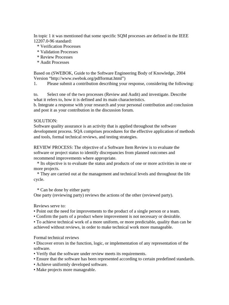 Audit of Software Quality Systems | PDF | Audit | Verification And Validation