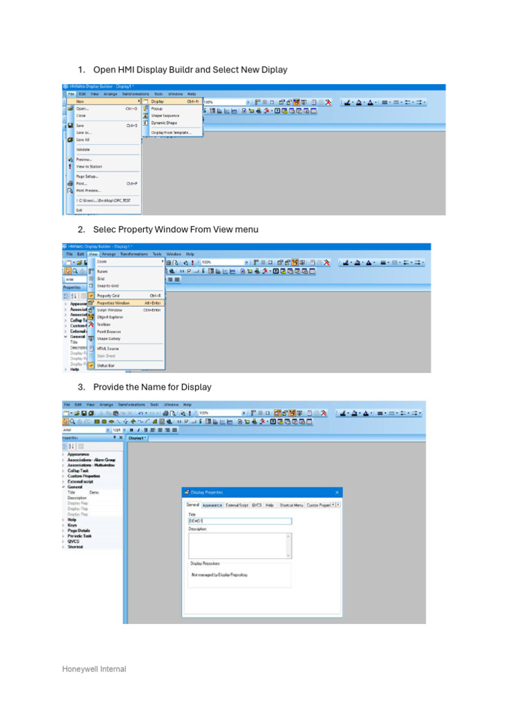 4-Display Creation Using HMI Display Builder | PDF