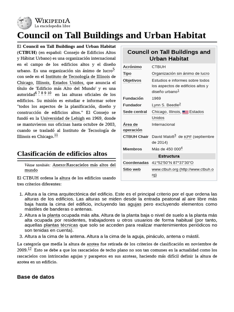 Council On Tall Buildings and Urban Habitat | PDF | Edificios y estructuras