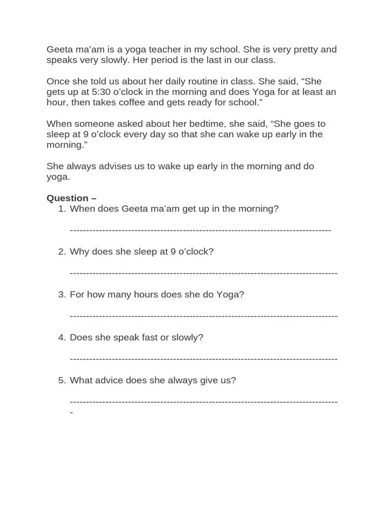 Comprehensions 5 | PDF