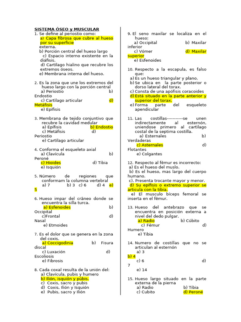 1 SISTEMA ÓSEO y MUSCULAR 1 | PDF | Músculo | Esqueleto