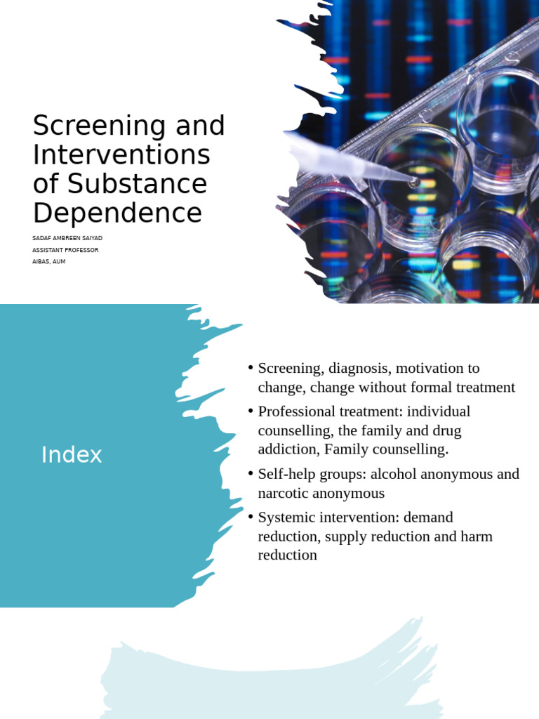 Screening Tools for Substance Dependence | PDF | Dialectical Behavior ...