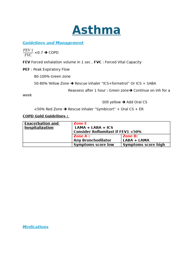 Asthma | PDF | Medicinal Chemistry | Drugs