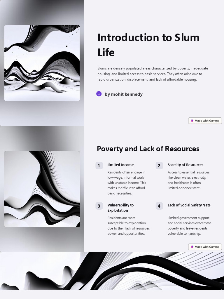 Introduction To Slum Life | PDF | Slum | Poverty