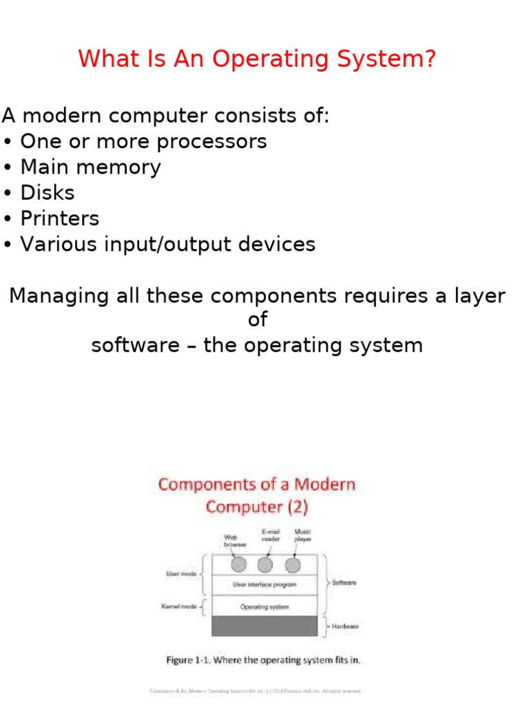 Module 1 (Part1-Introduction To OS) | PDF | Process (Computing) | Operating System