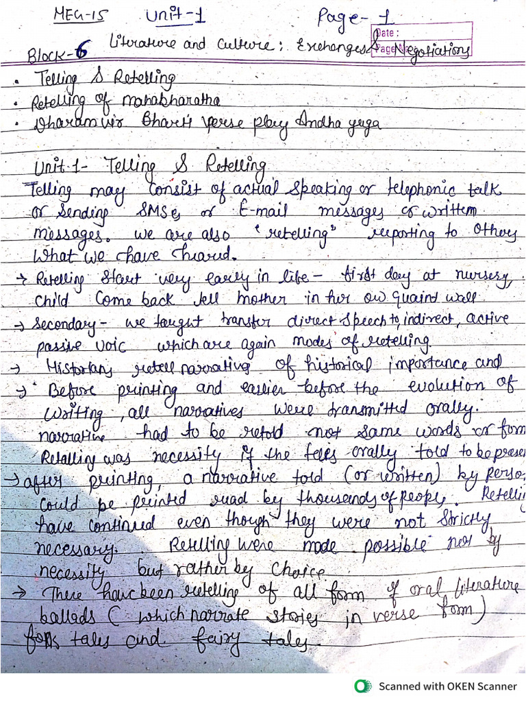 Meg 15 Block 6, Block 7 (Unit 1) by Mamta | PDF