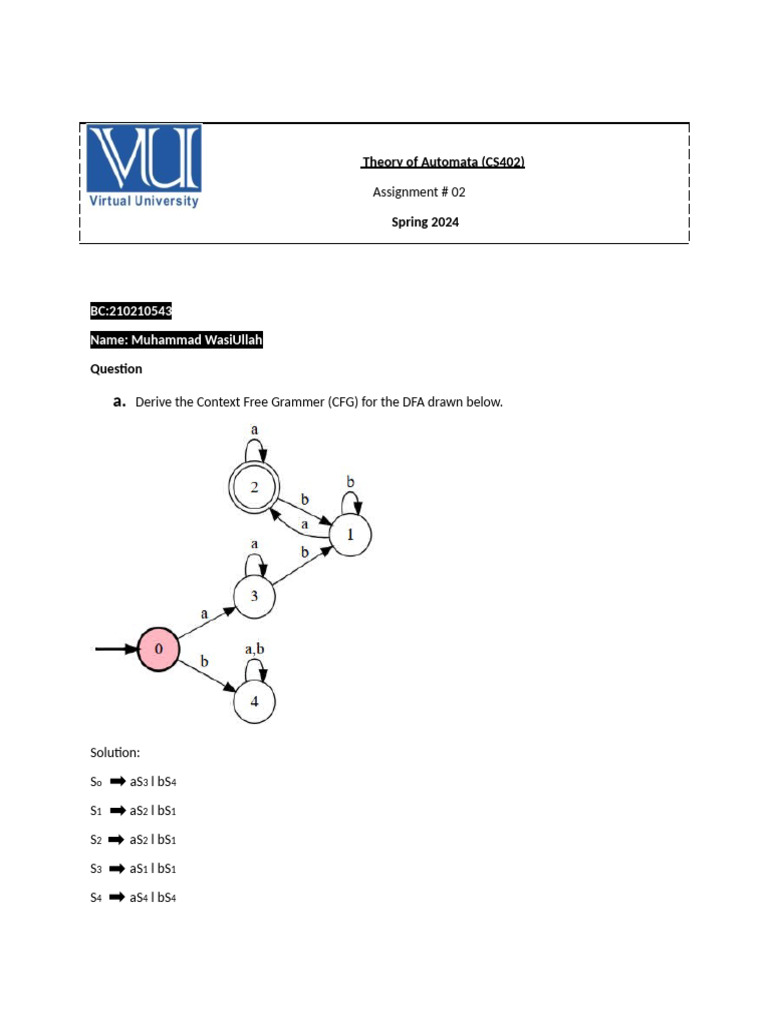 CS402 Assignment | PDF