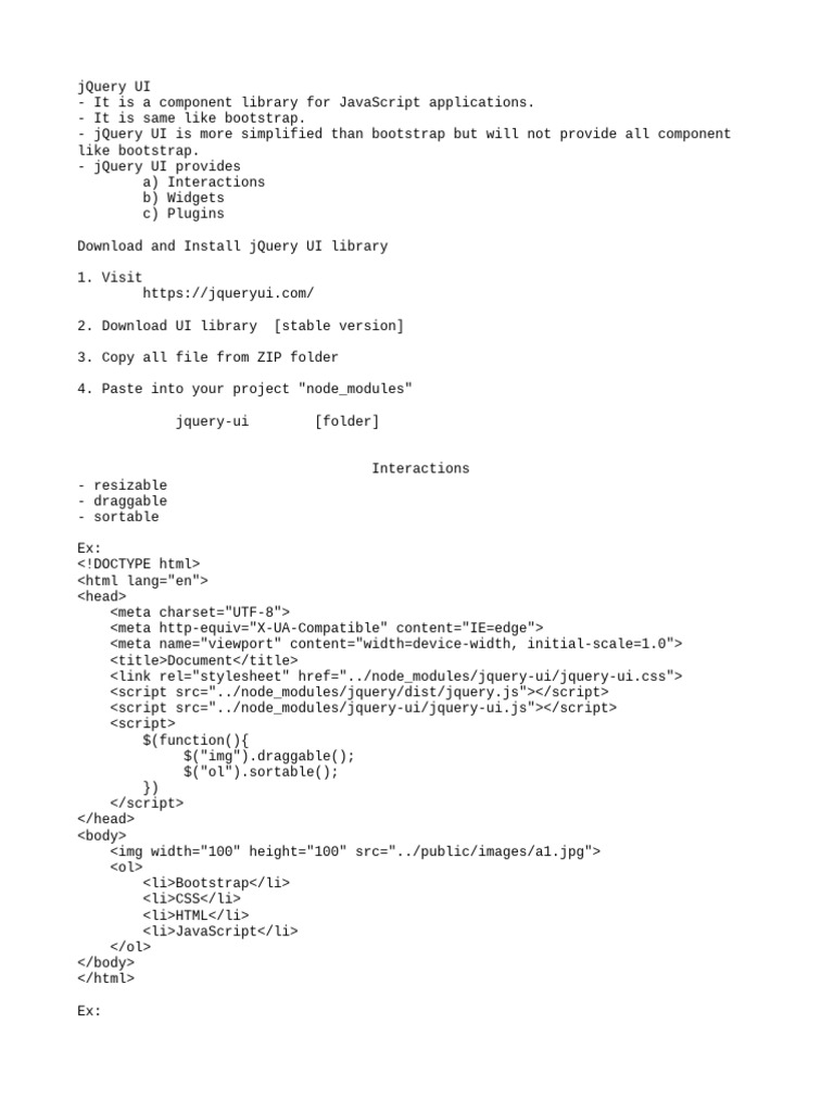 22-Nov JQuery and Plugins | PDF | J Query | Bootstrap (Front End Framework)