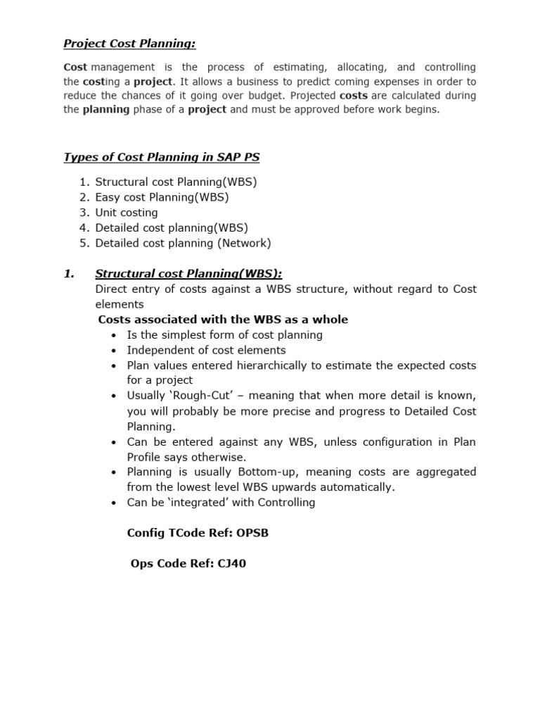 Project Cost Planning 1737606312 | PDF | Applied Mathematics