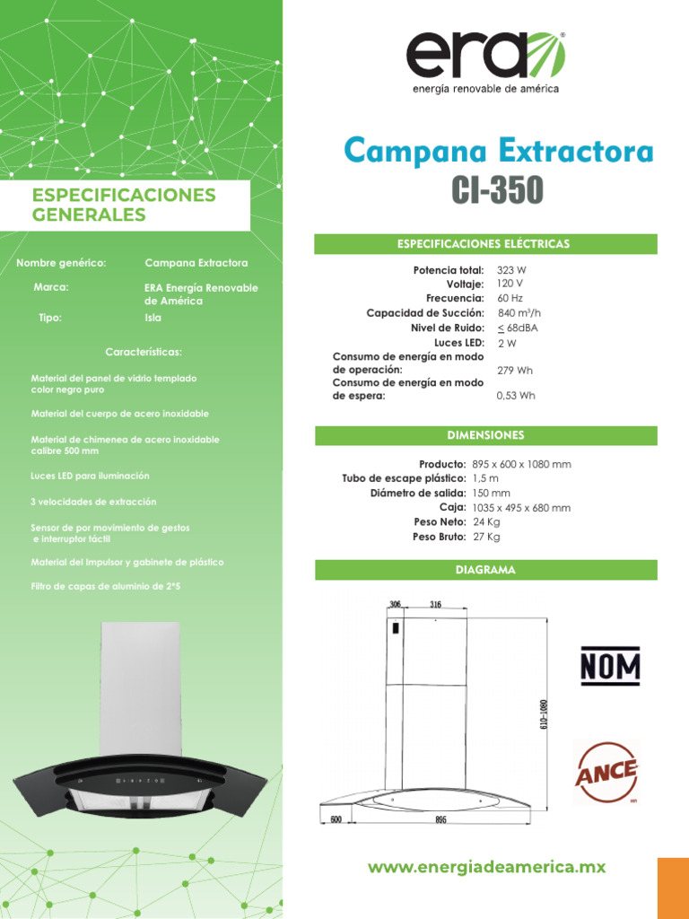 Ficha Tecnica CI-350 | PDF